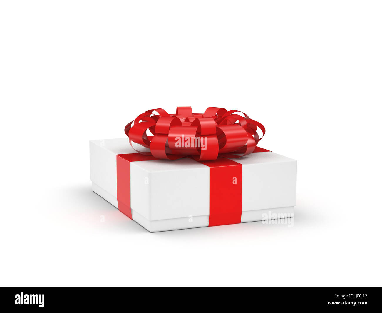 White gift box Stock Photo - Alamy