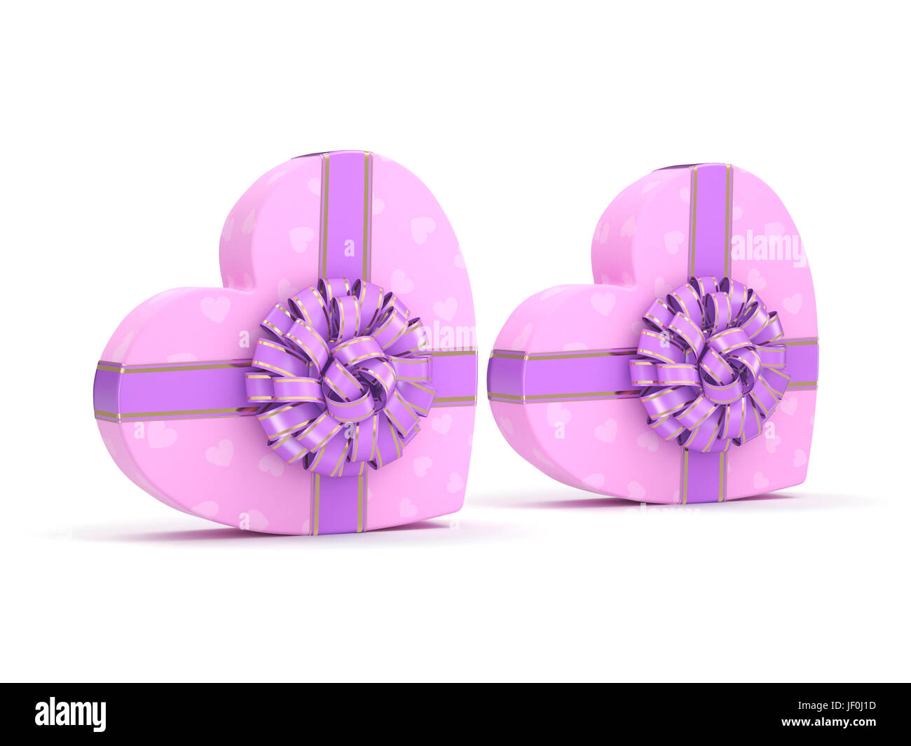 Pink boxes heart Stock Photo - Alamy
