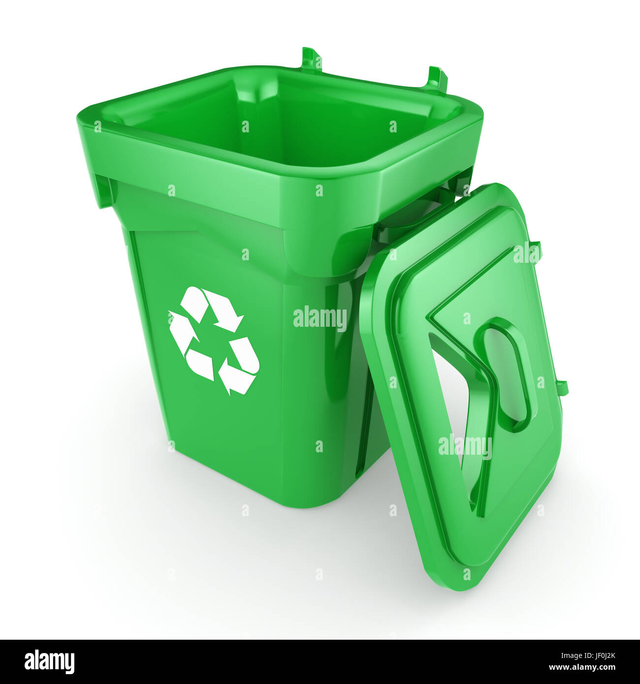 Green recycling Bin Stock Photo - Alamy