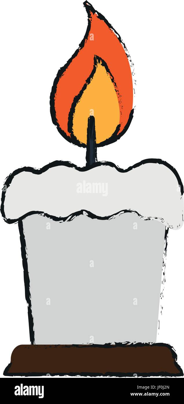 lit candle icon image Stock Vector Image & Art - Alamy