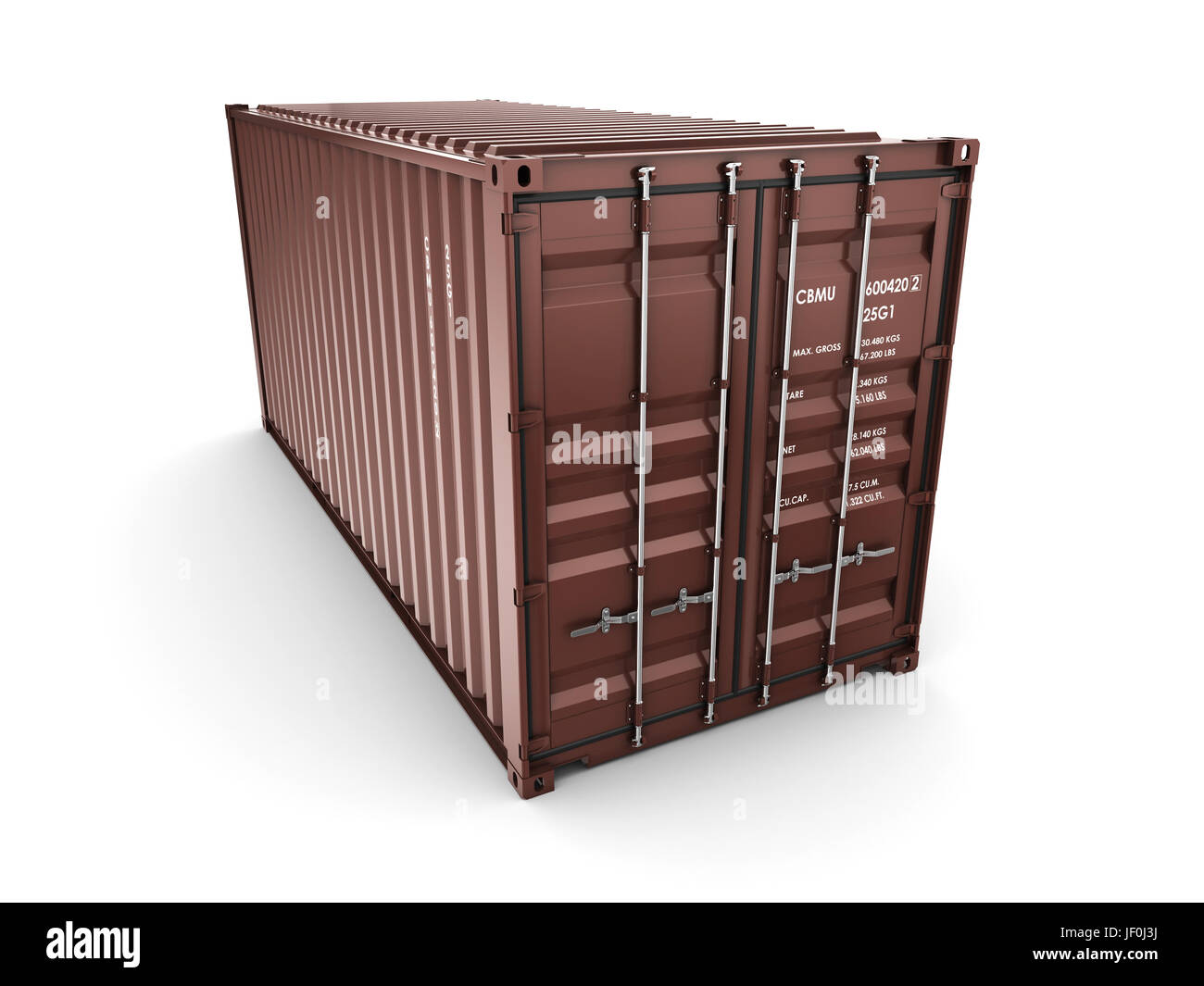 Isolated cargo container Stock Photo - Alamy