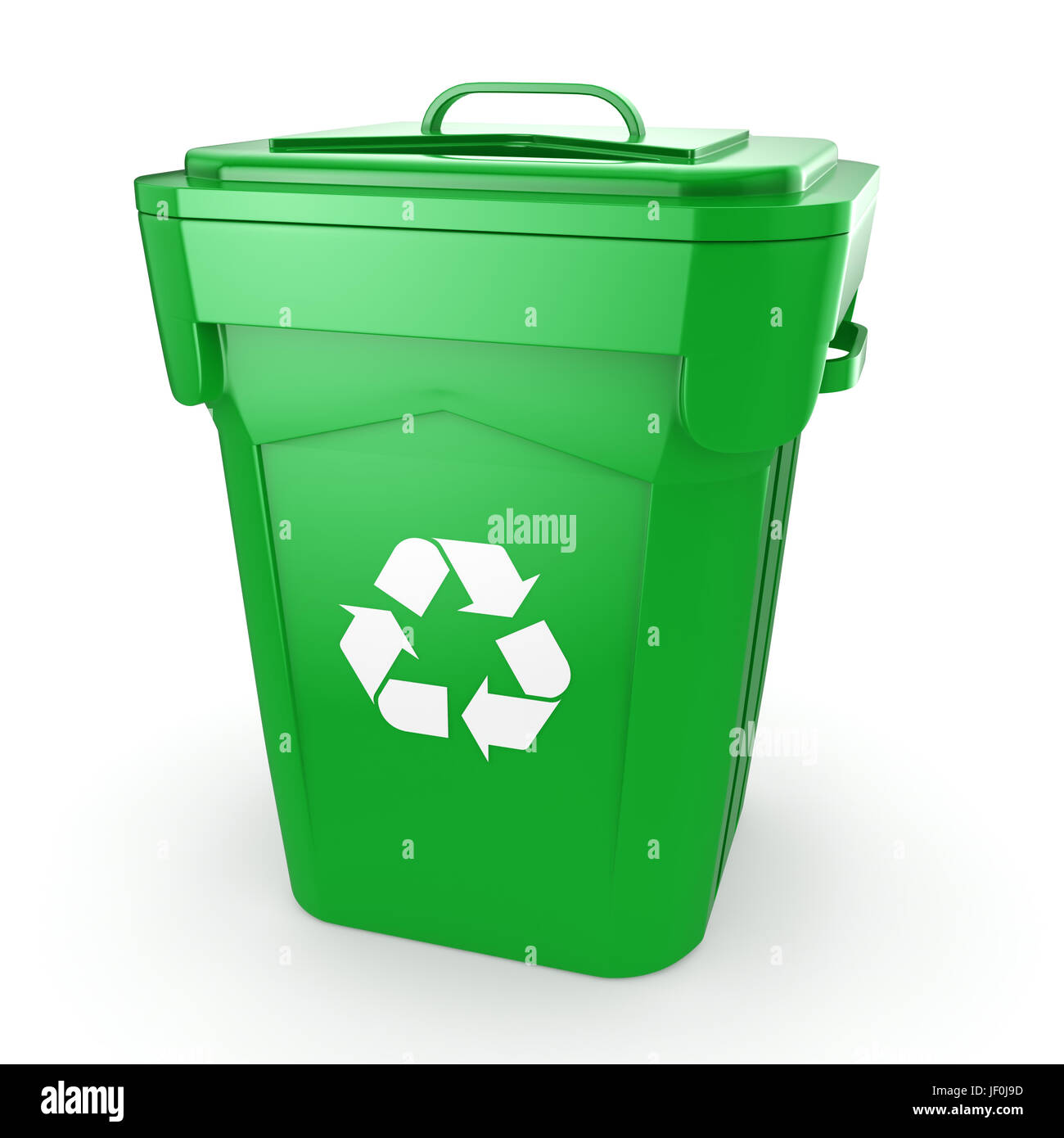 Green recycling Bin Stock Photo - Alamy