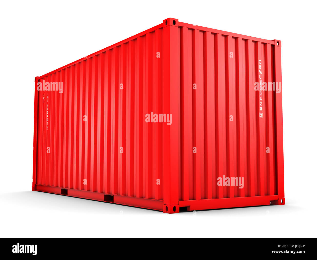 Isolated cargo container Stock Photo - Alamy
