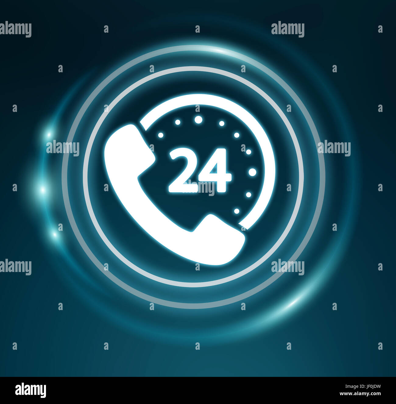 Hotline icon blue internet button hi-res stock photography and images ...