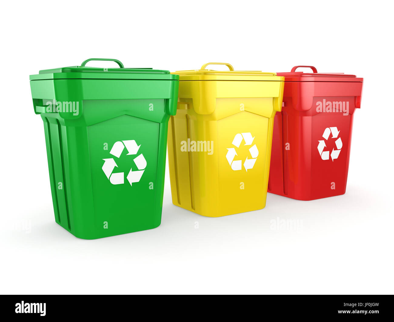 Multicolor Recycling Bins Stock Photo - Alamy