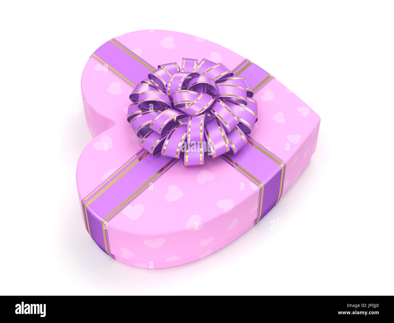 Pink box heart Stock Photo - Alamy