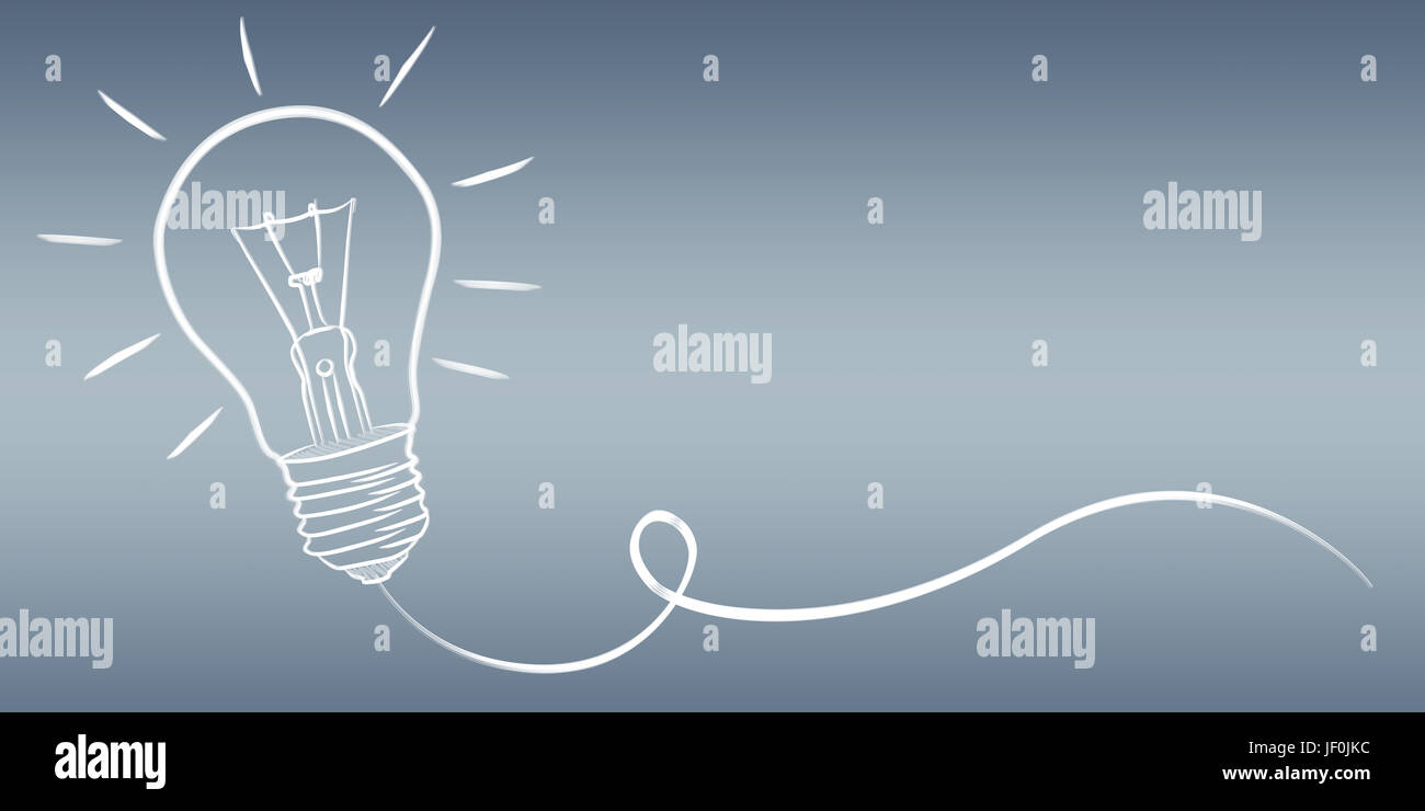 Hand-drawn lightbulb sketch on grey background Stock Photo - Alamy