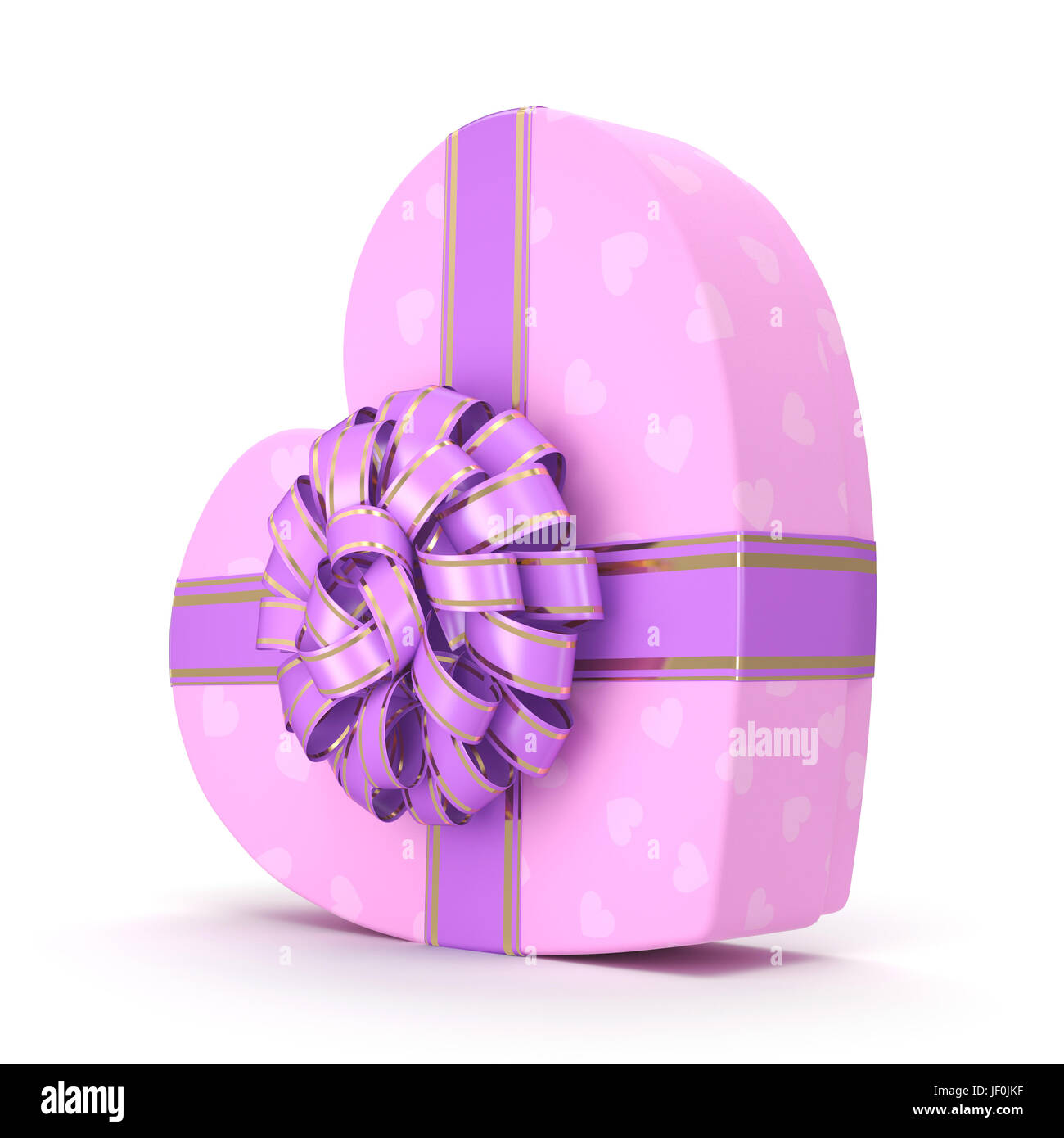 Pink box heart Stock Photo - Alamy