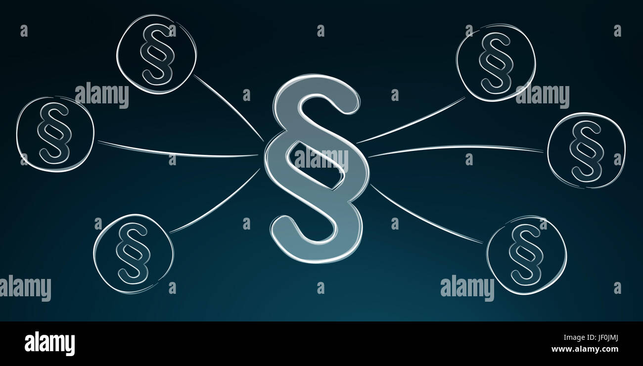 Hand-drawn law protection right symbol on dark background Stock Photo ...