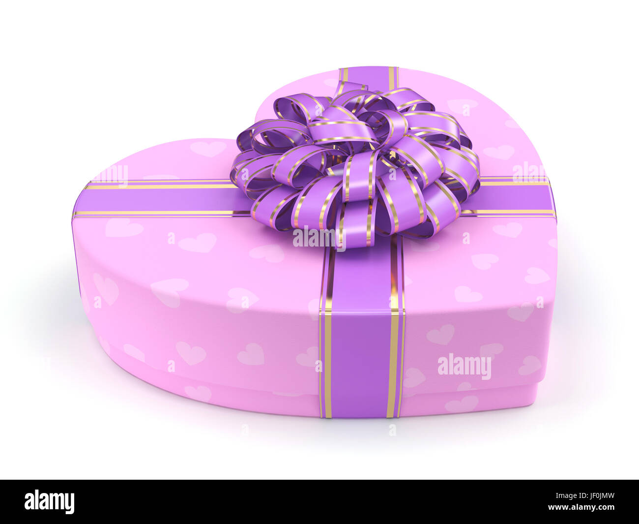 Pink box heart Stock Photo - Alamy