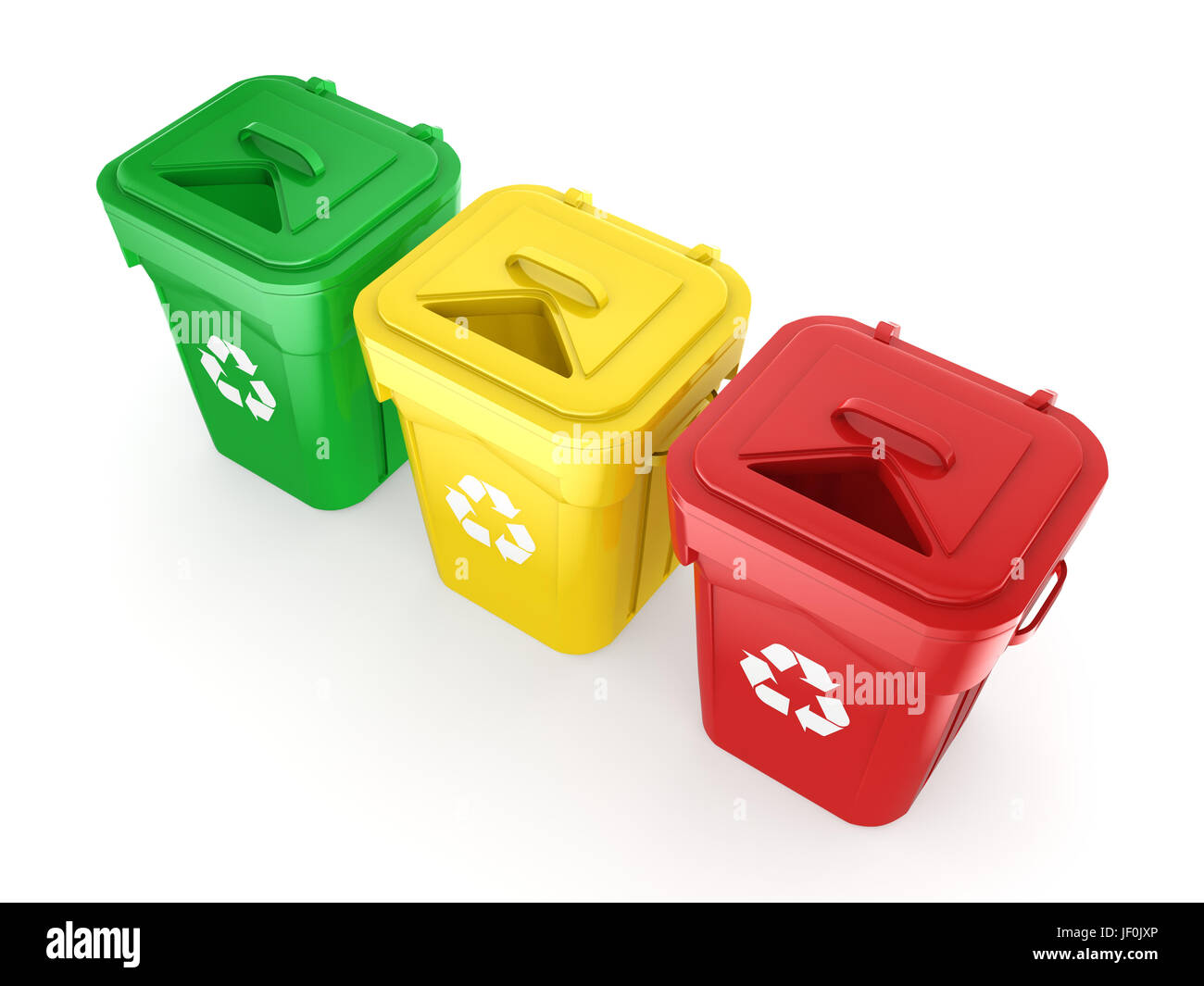 Multicolor Recycling Bins Stock Photo - Alamy