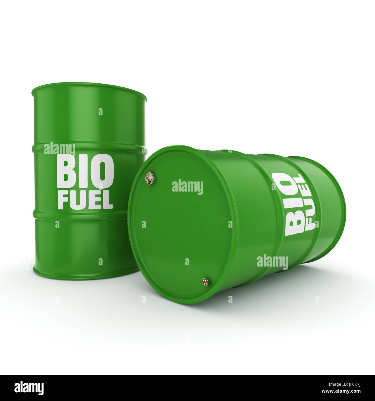 3D rendering barrels of biofuels Stock Photo - Alamy