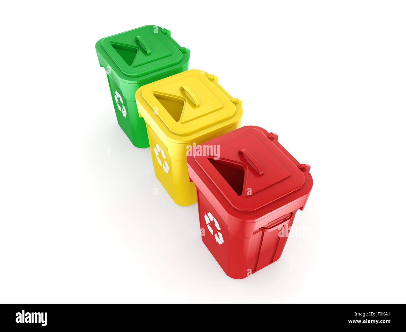 Multicolor Recycling Bins Stock Photo - Alamy