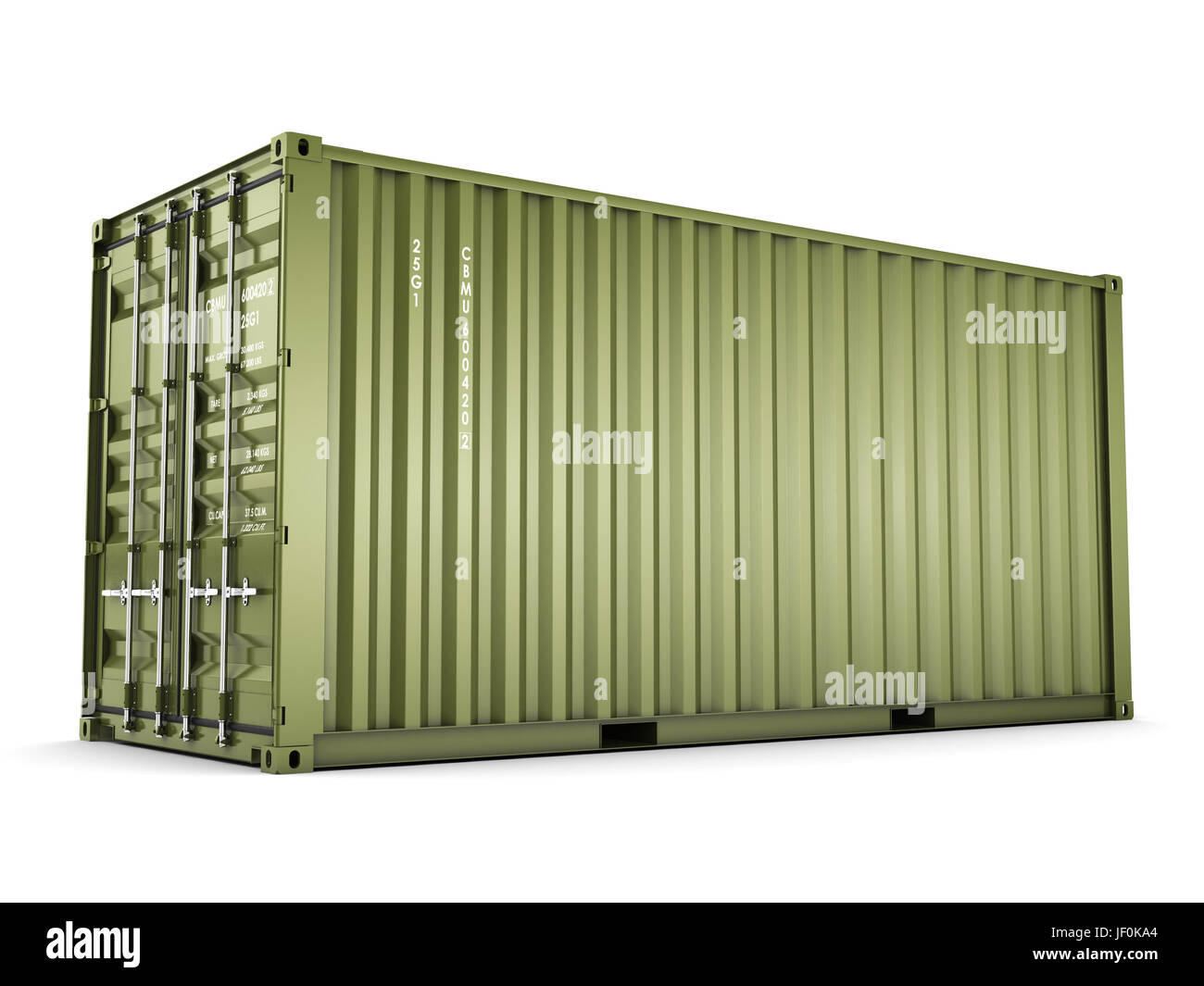 Isolated cargo container Stock Photo - Alamy