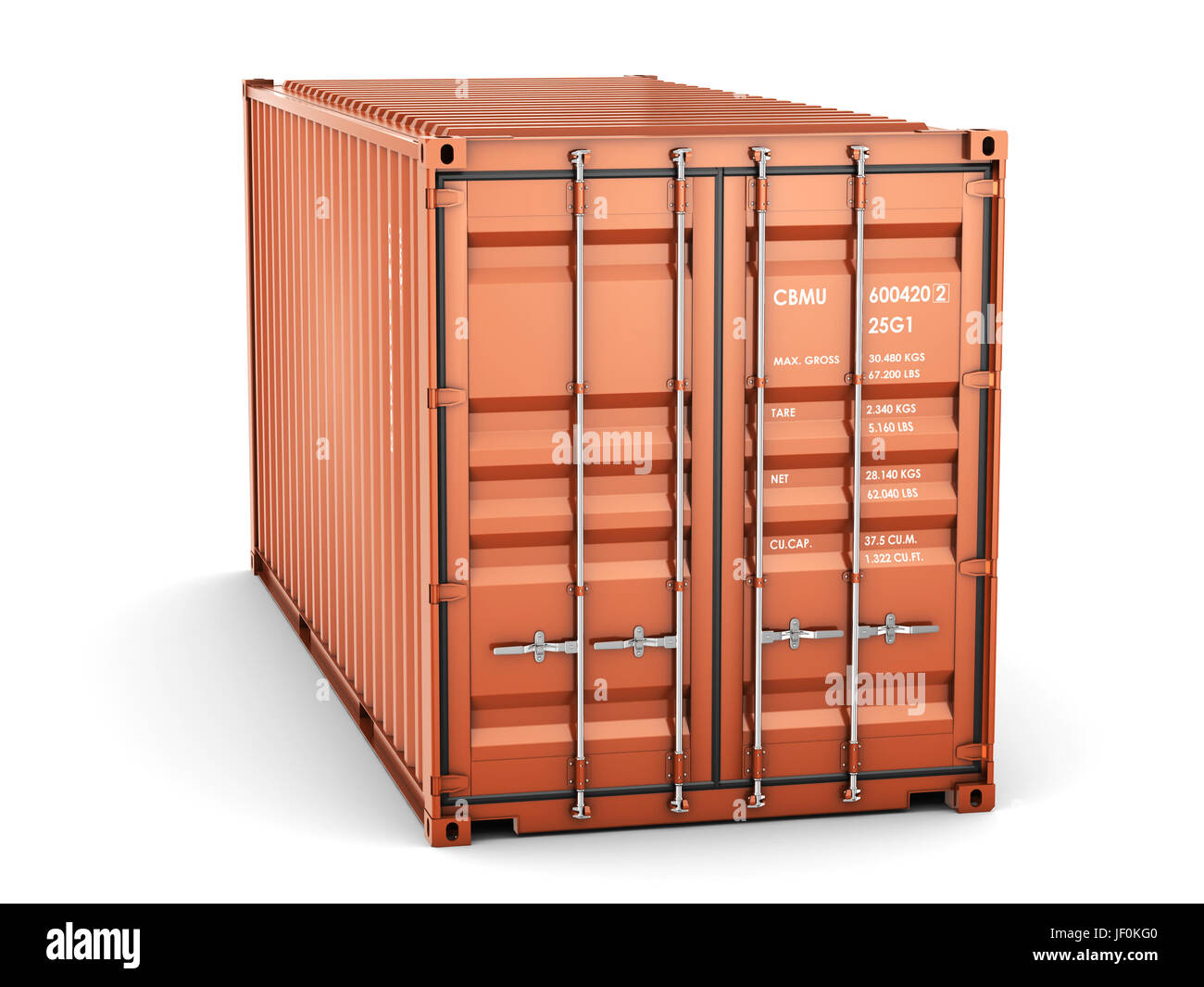 Isolated cargo container Stock Photo - Alamy