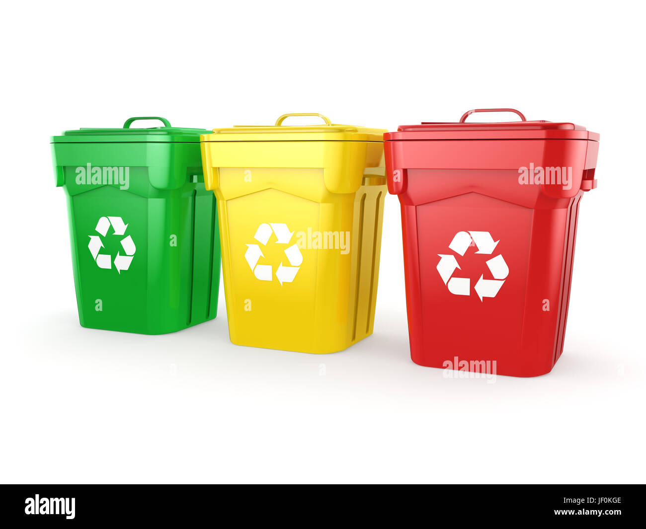 Multicolor Recycling Bins Stock Photo - Alamy