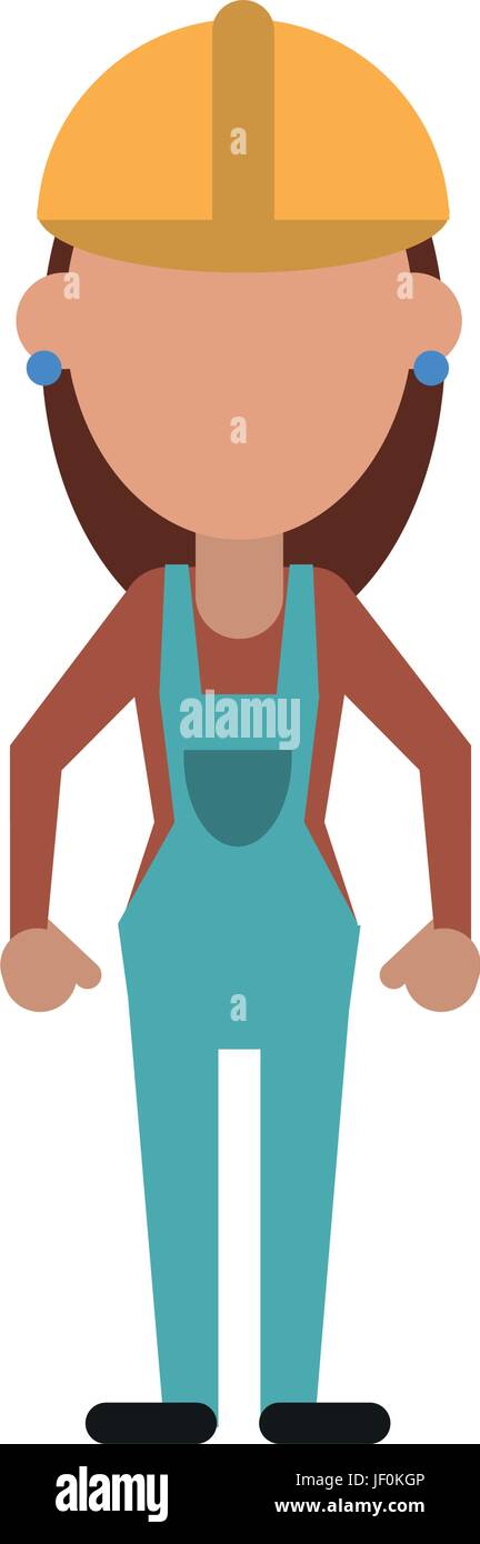 Woman construction site not man Stock Vector Images - Alamy