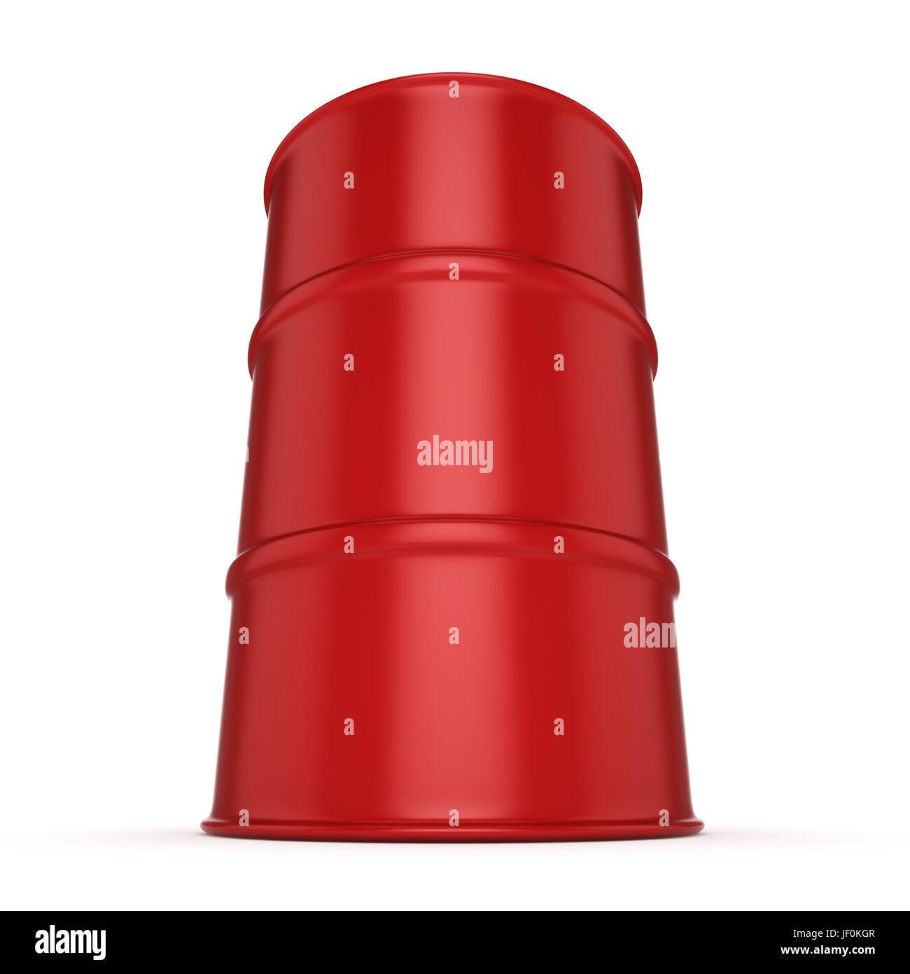 3D rendering red barrel Stock Photo - Alamy