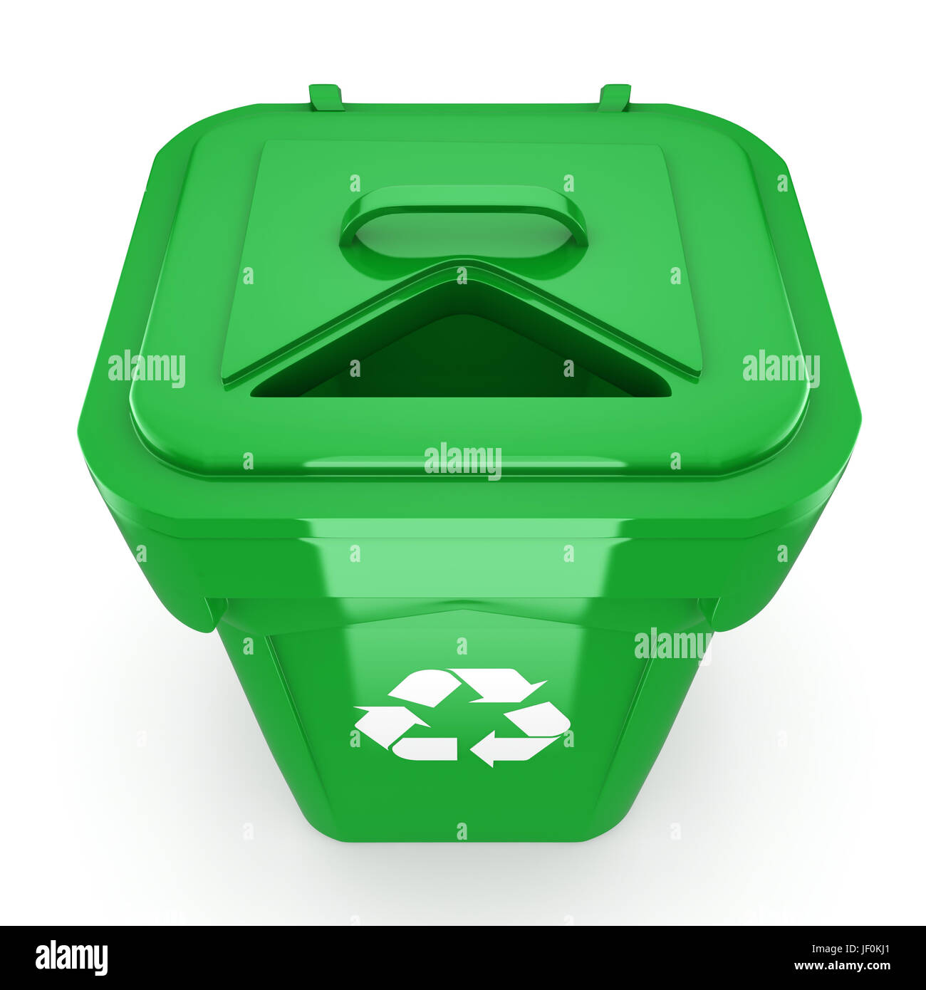 Green recycling Bin Stock Photo - Alamy