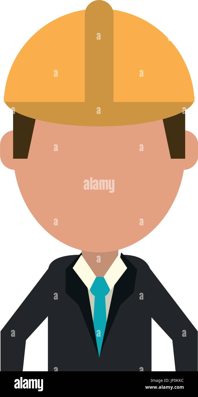 businessman avatar with industrial helmet icon image Stock Vector Image ...