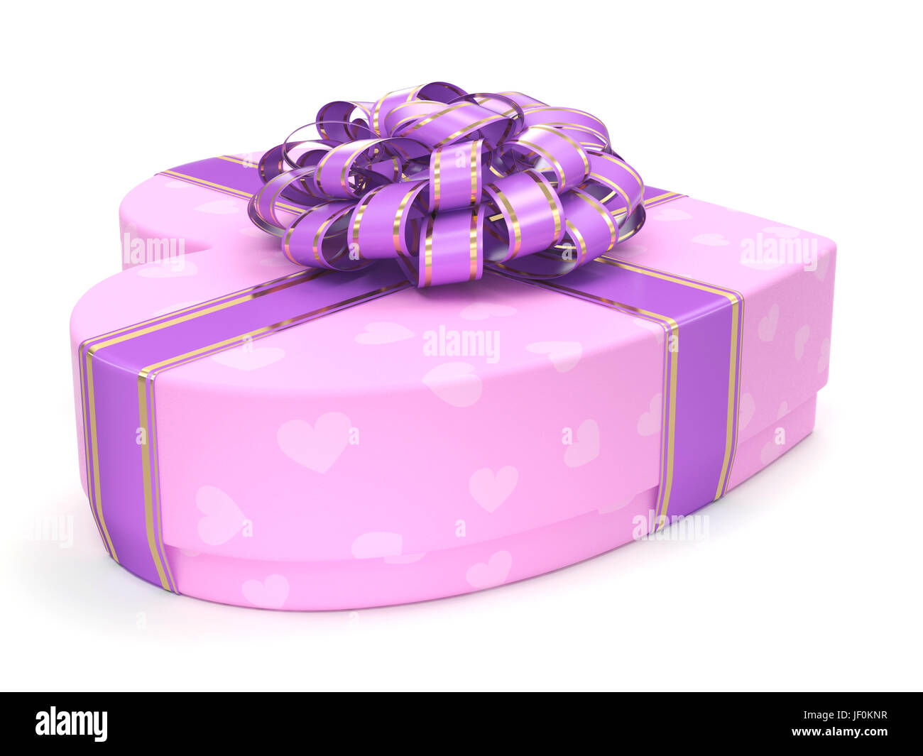 Pink box heart Stock Photo - Alamy