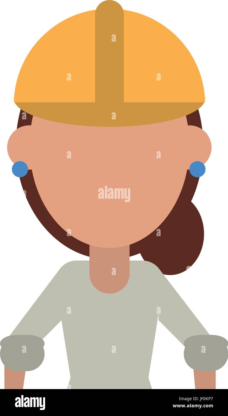 Female construction site Stock Vector Images - Alamy