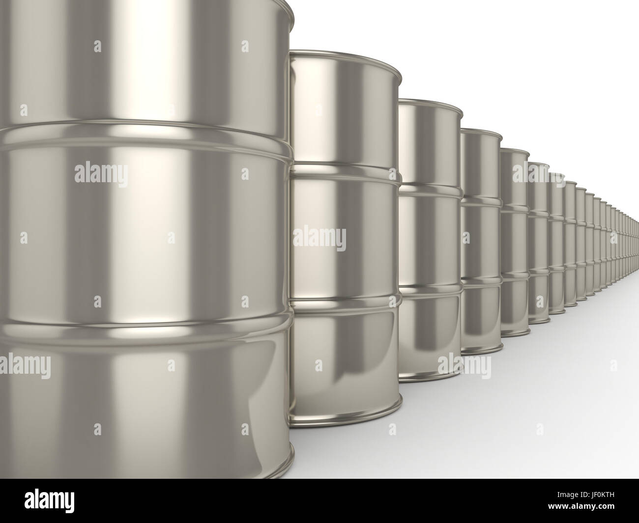 Set chrome barrels Stock Photo - Alamy