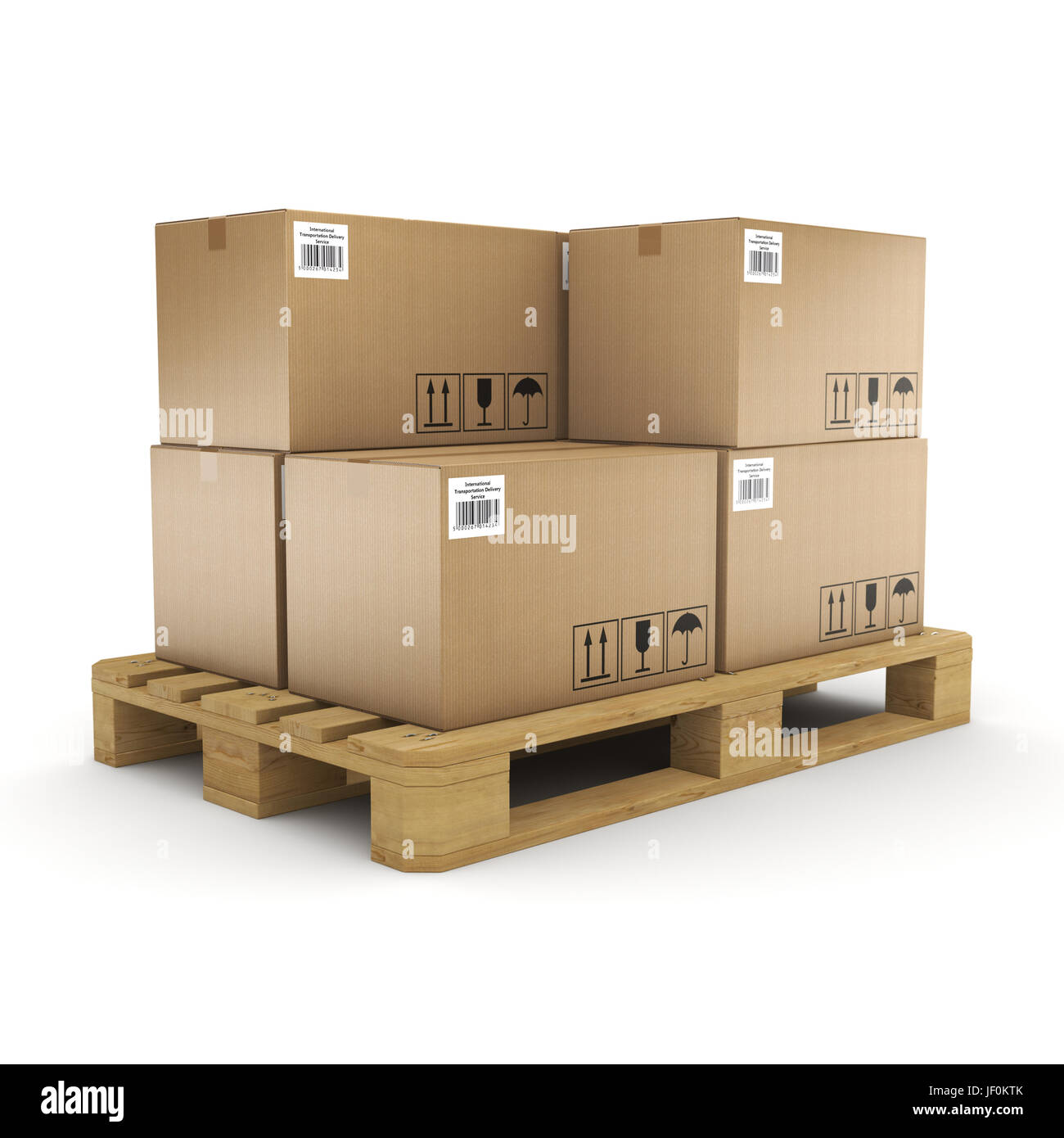 3D rendering cardboard box Stock Photo - Alamy