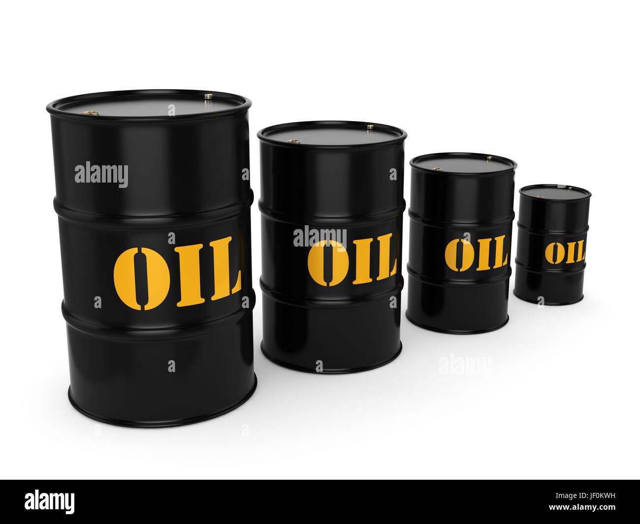 Black oil barrels Stock Photo - Alamy