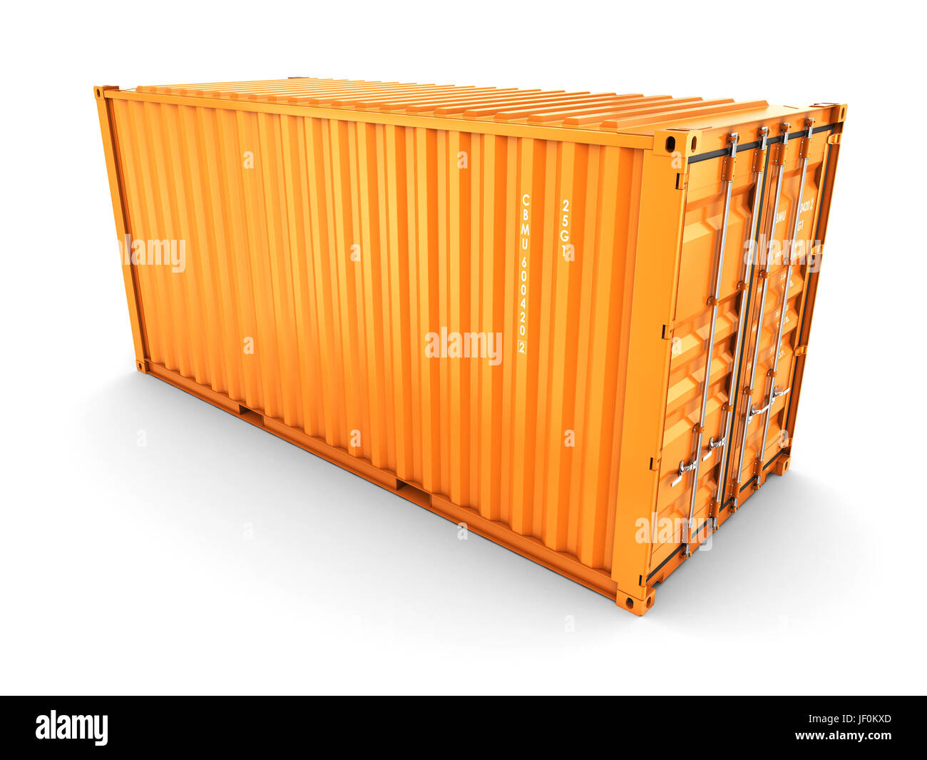 Isolated cargo container Stock Photo - Alamy