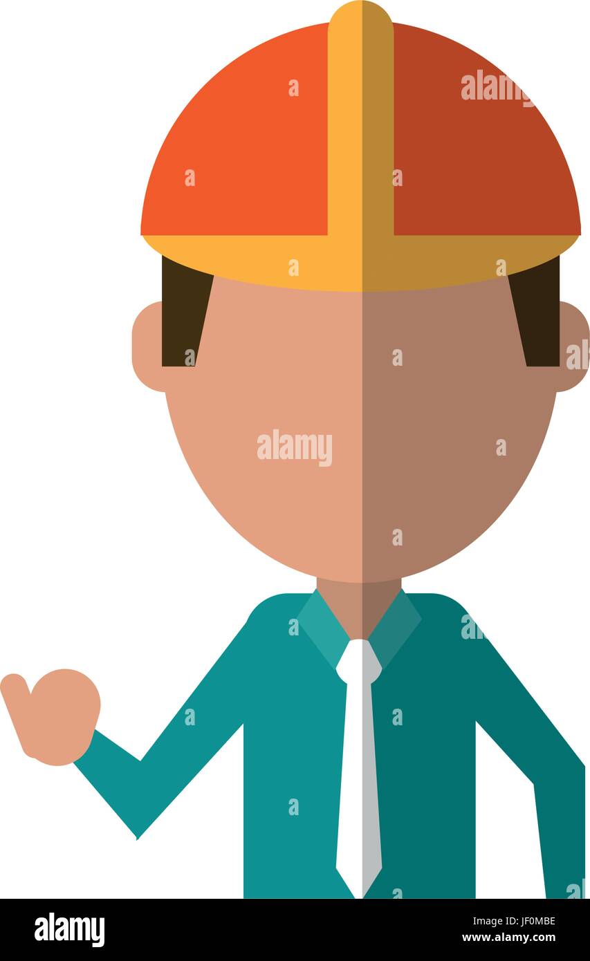 engineer construction or factory worker icon image Stock Vector Image ...