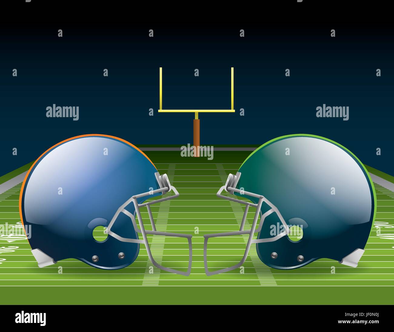 American football field yard lines Stock Vector Images - Alamy