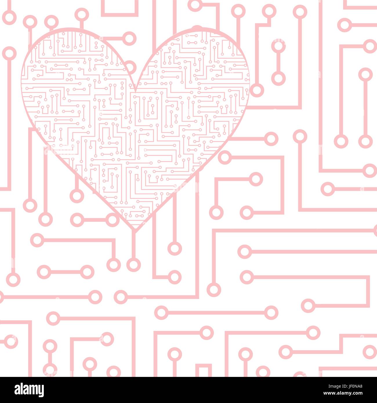 Computer model of the heart Stock Vector Images - Alamy