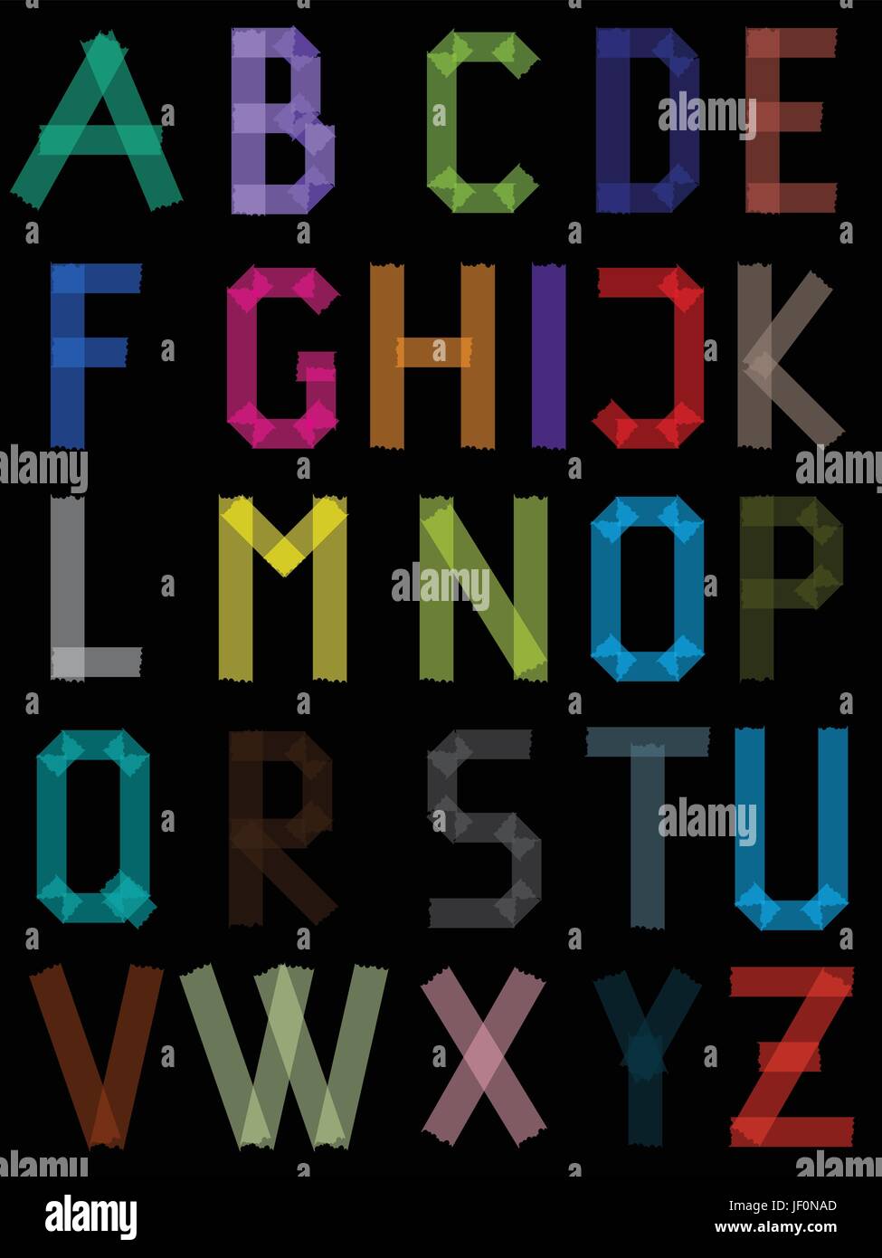 Grey pink yellow alphabet hi-res stock photography and images - Alamy