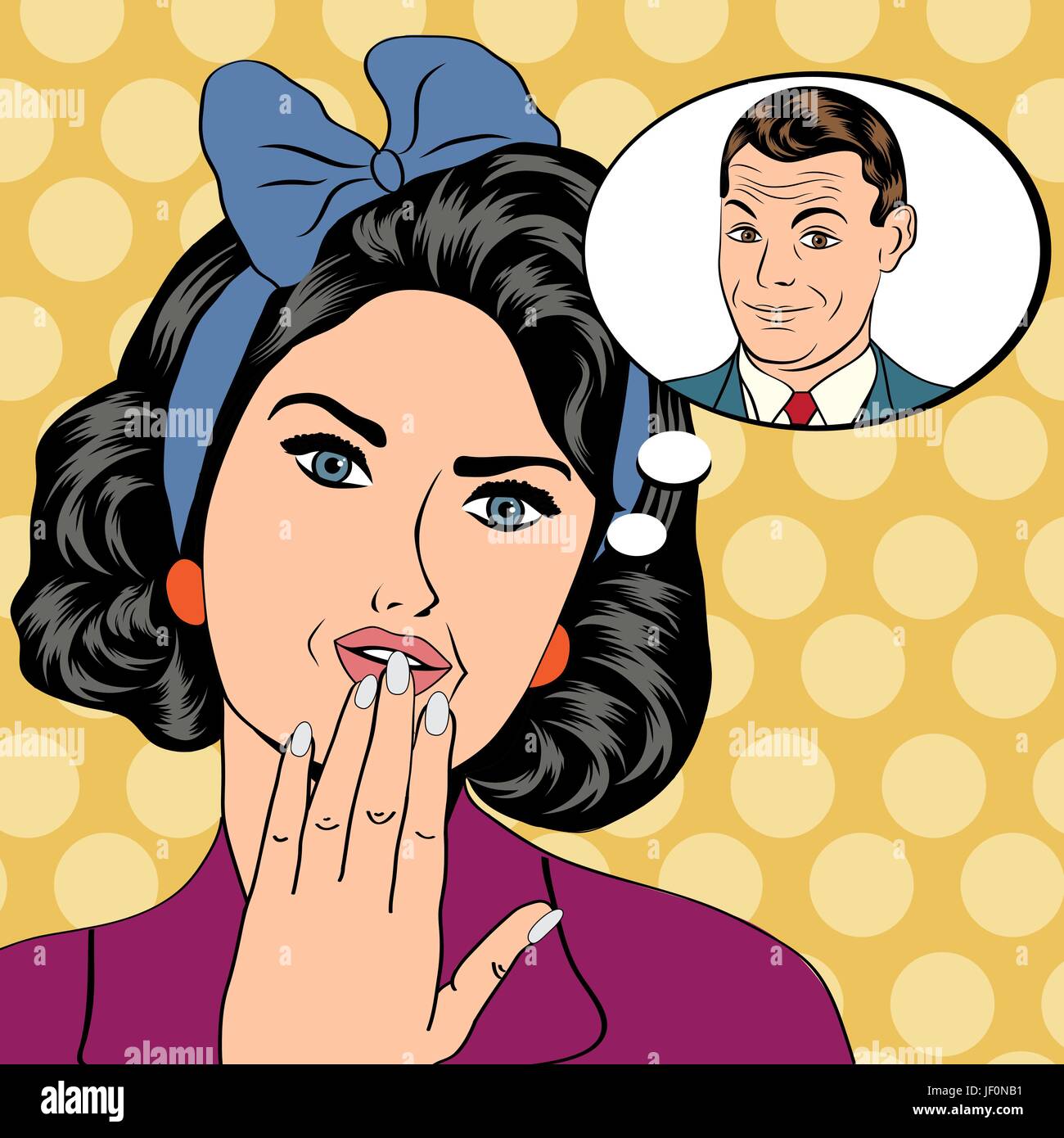 Mod hair cut Stock Vector Images - Alamy