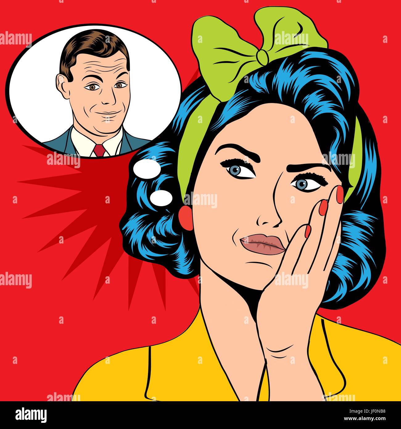 Thinking head detail Stock Vector Images - Alamy