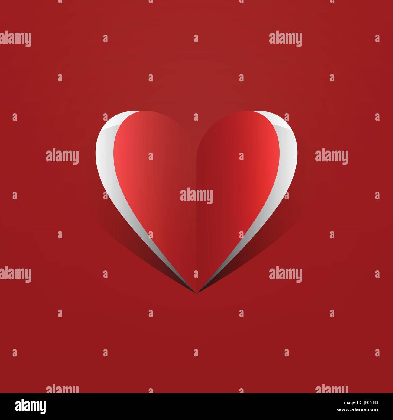 Drawing heart on snow Stock Vector Images - Alamy
