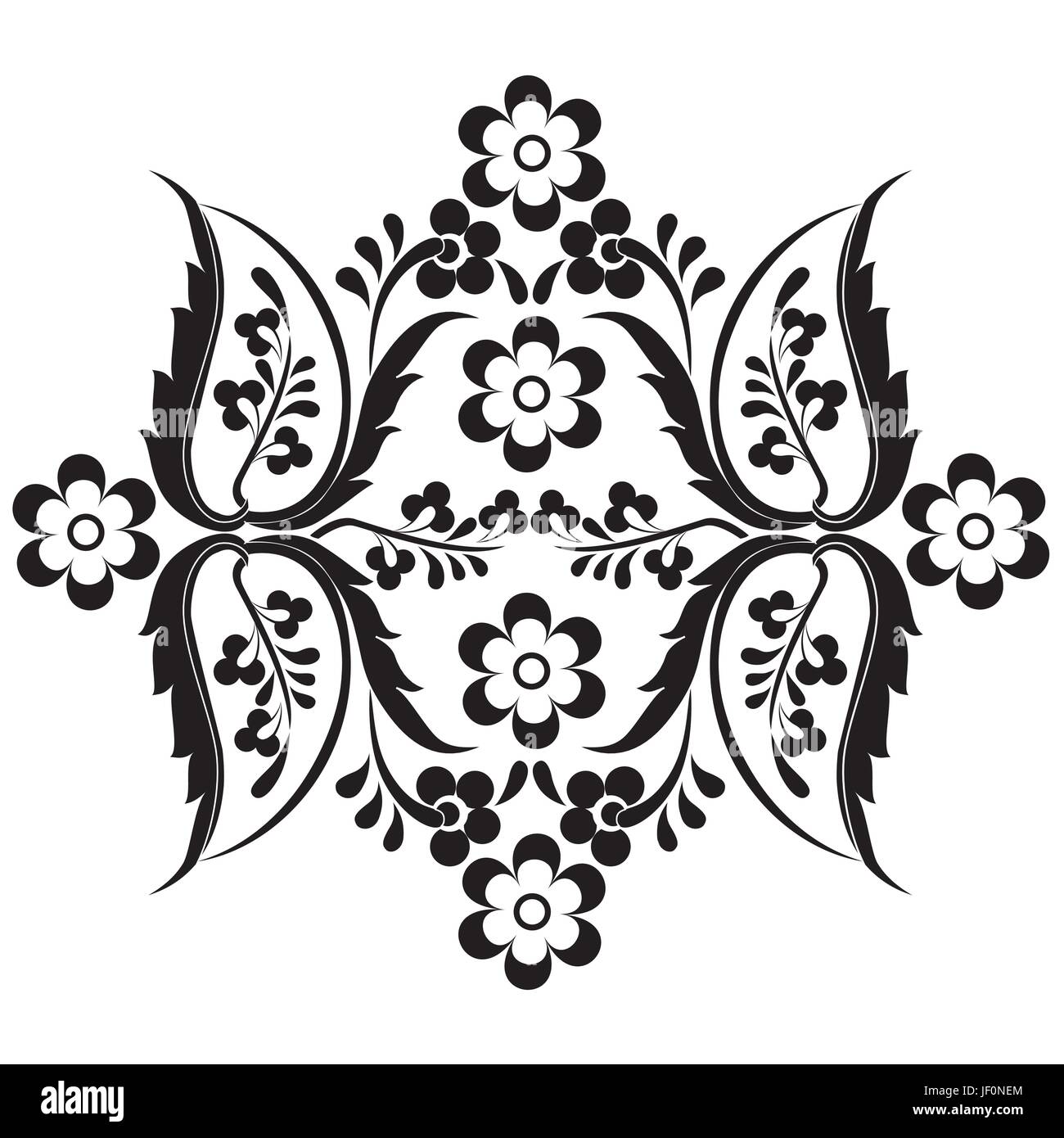 antique, traditional, pattern, oriental, floral, design, beautiful ...