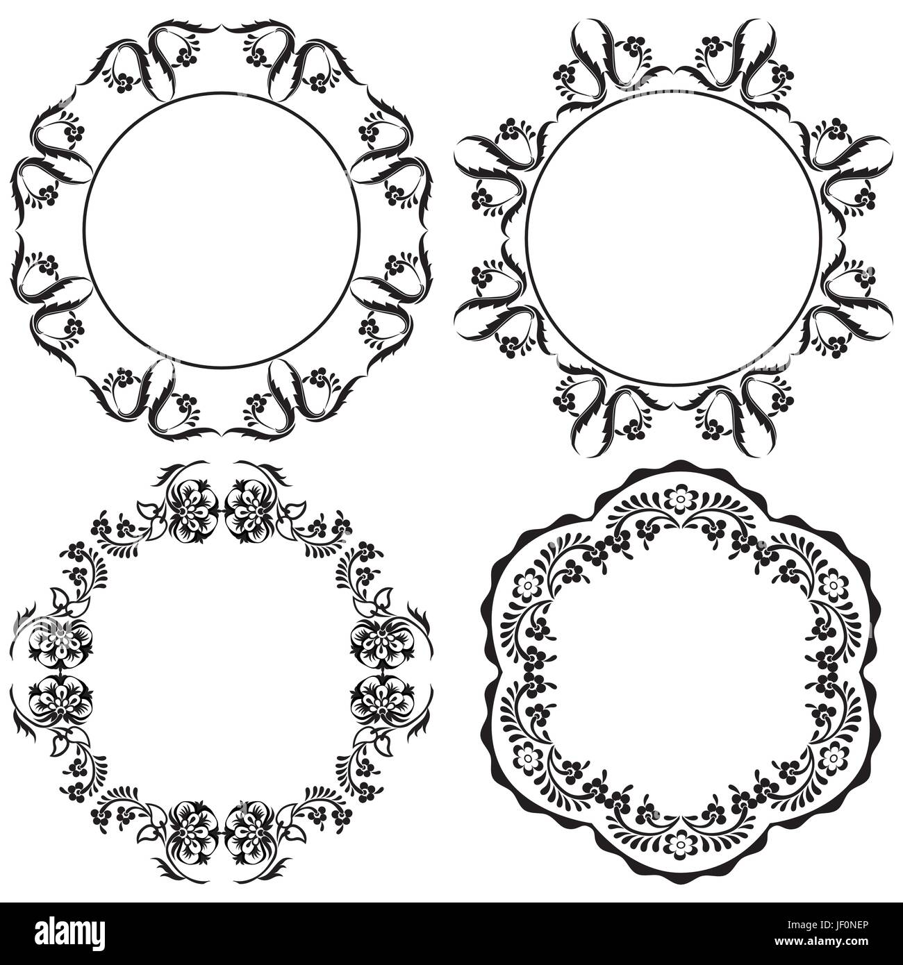 antique, traditional, pattern, anatolia, oriental, frame, framework ...