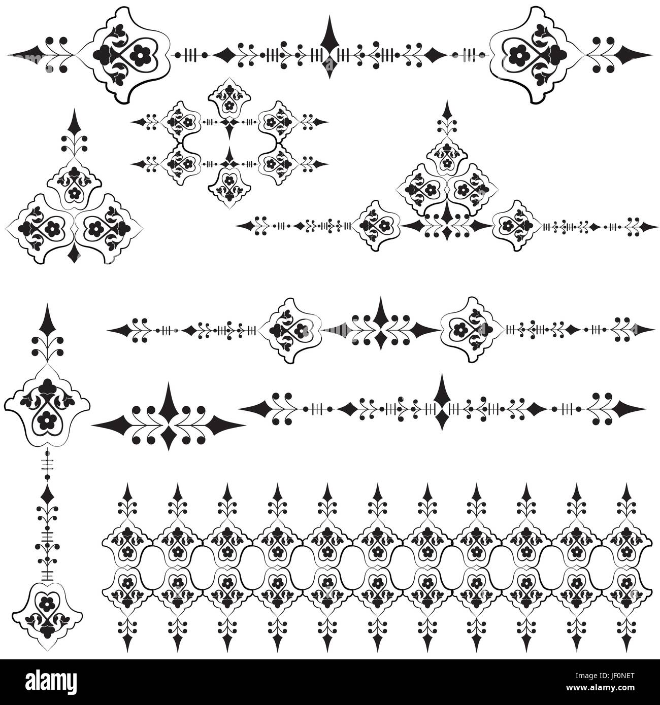 object, traditional, pattern, anatolia, oriental, border, design ...