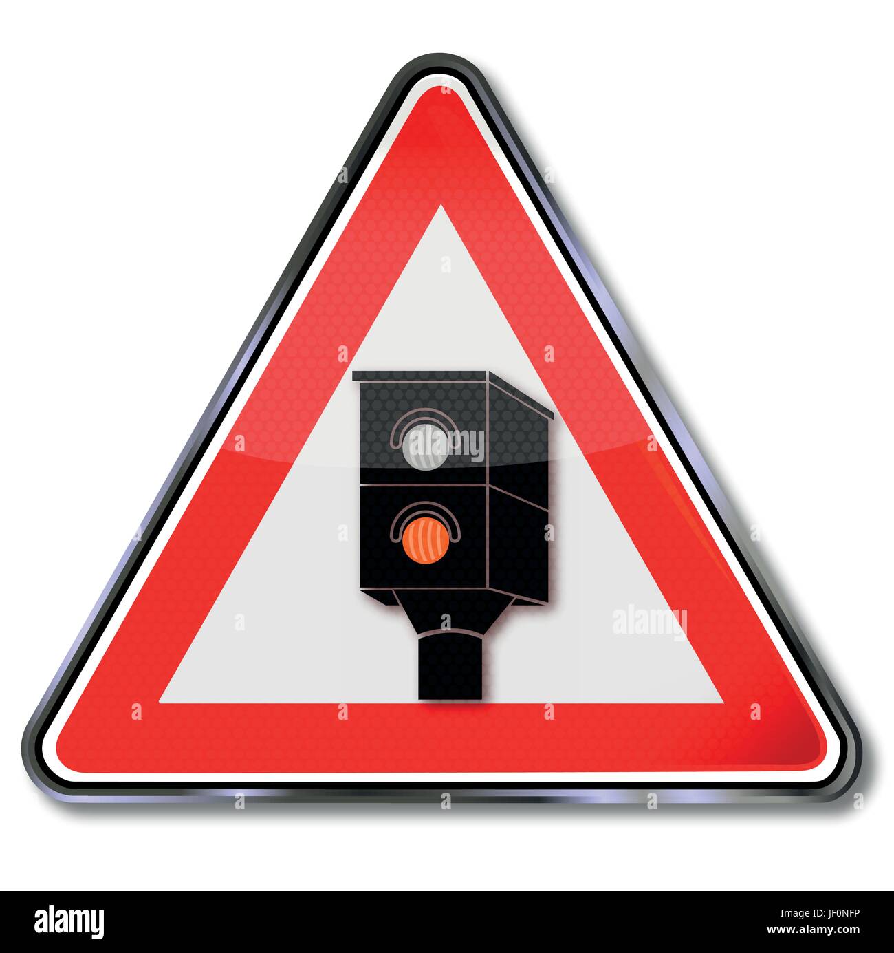 Speed trap recording speed Stock Vector Images - Alamy