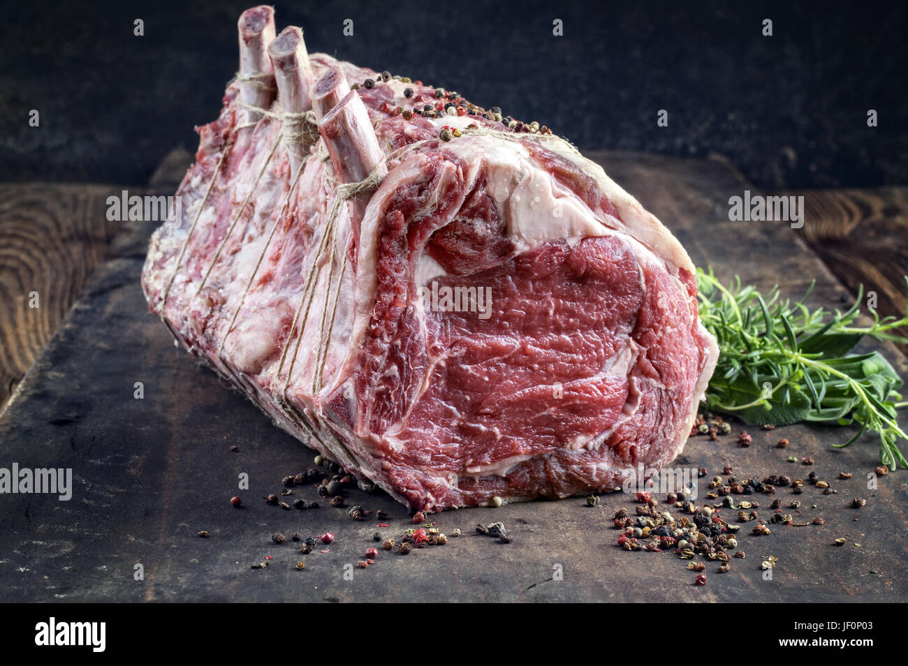 Dry Aged Rib of Beef Stock Photo - Alamy
