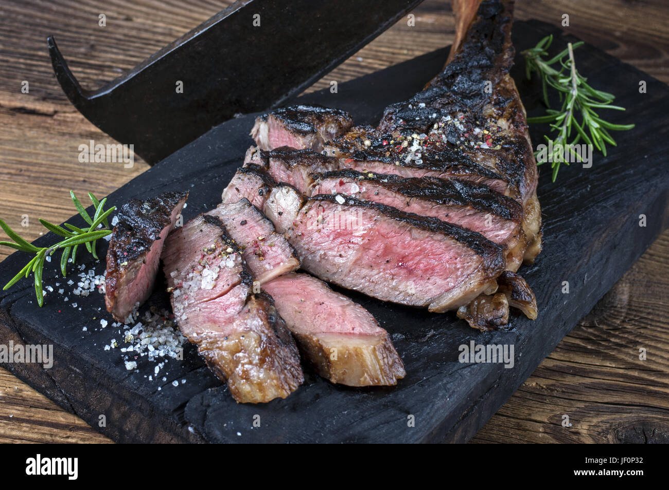 Barbecue Wagyu Tomahawk Steak Stock Photo - Alamy