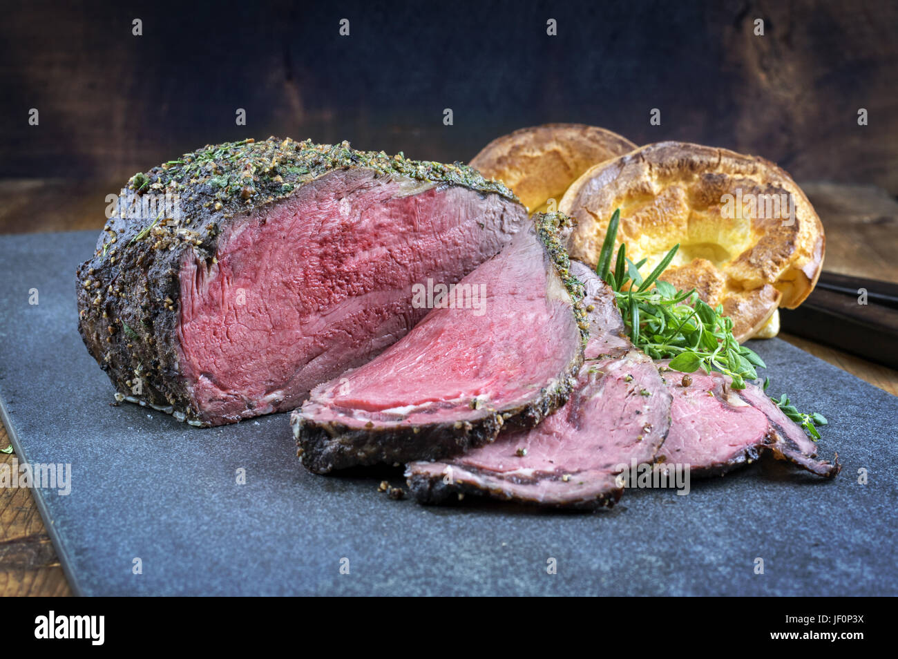 Dry Aged Barbecue Roast Beef Stock Photo - Alamy