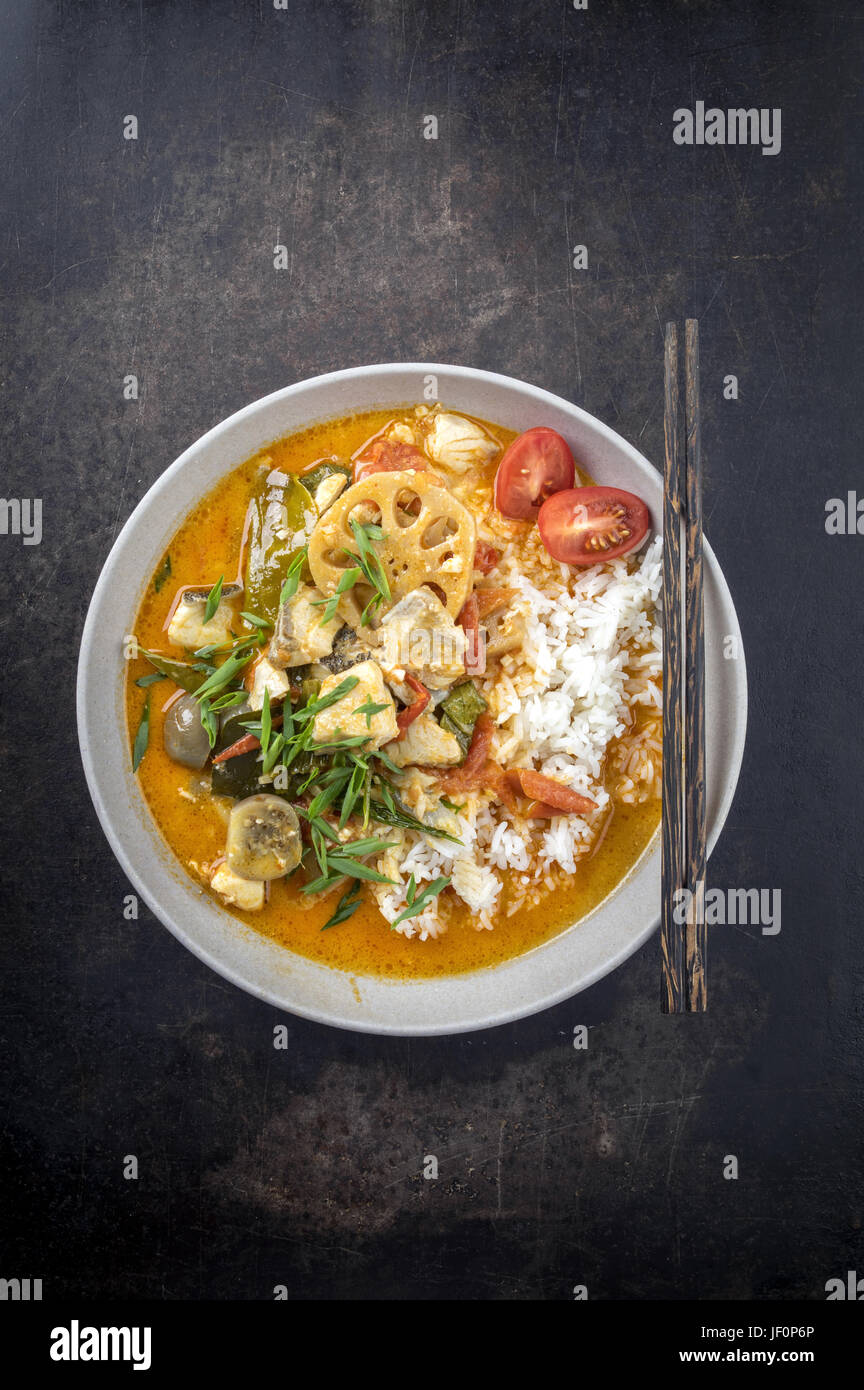Tom Yam Pla in Bowl Stock Photo - Alamy