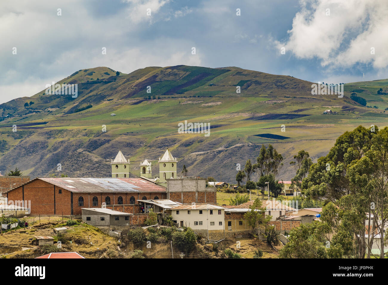 Andean Town Landscape Scene Azuay Ecuador Stock Photo - Alamy