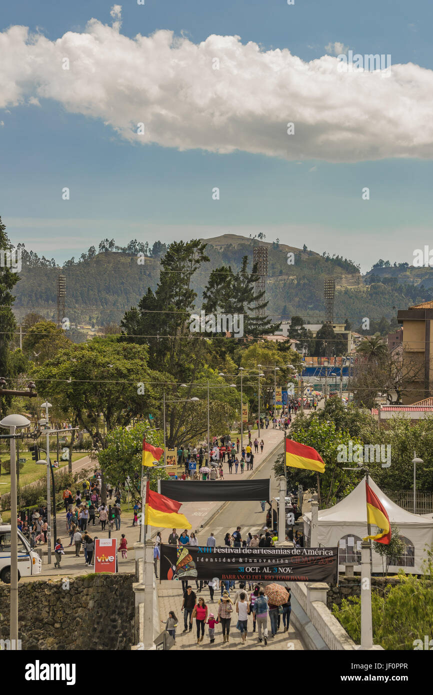 Group of People at Park in Cuenca Ecuador Stock Photo - Alamy