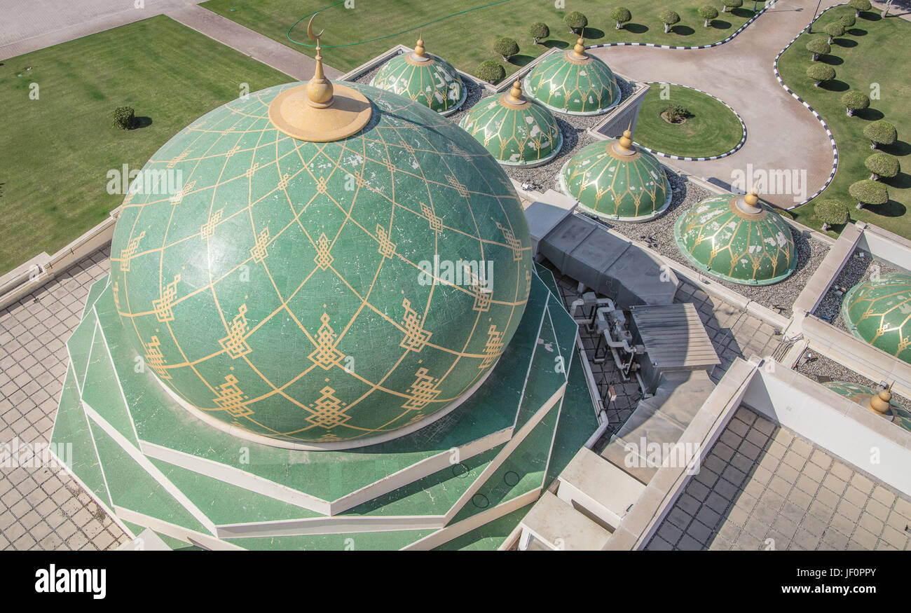 Domes of Zulfa Mosque in Seeb, Oman Stock Photo - Alamy