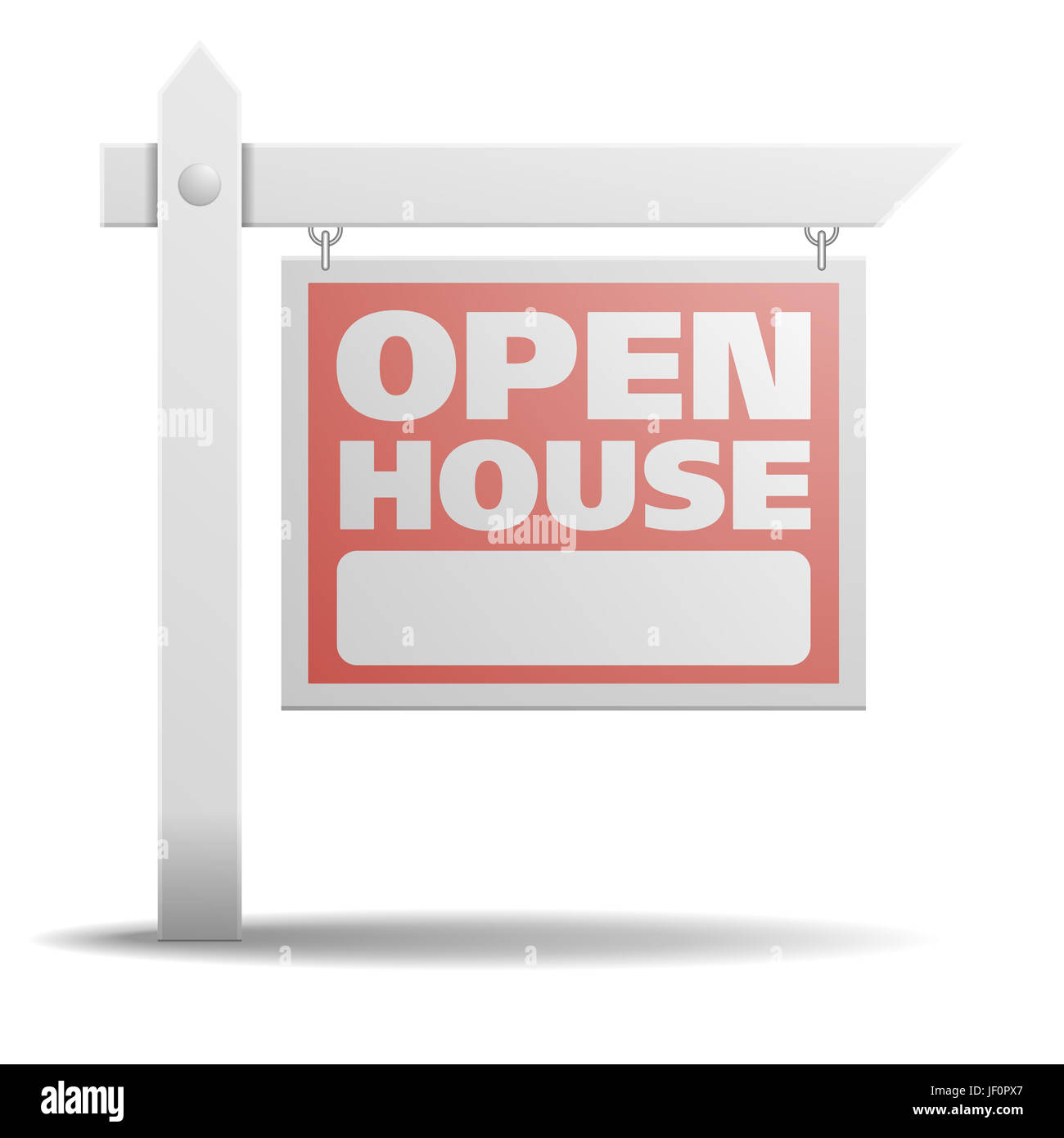 Sign Open House Stock Photo - Alamy