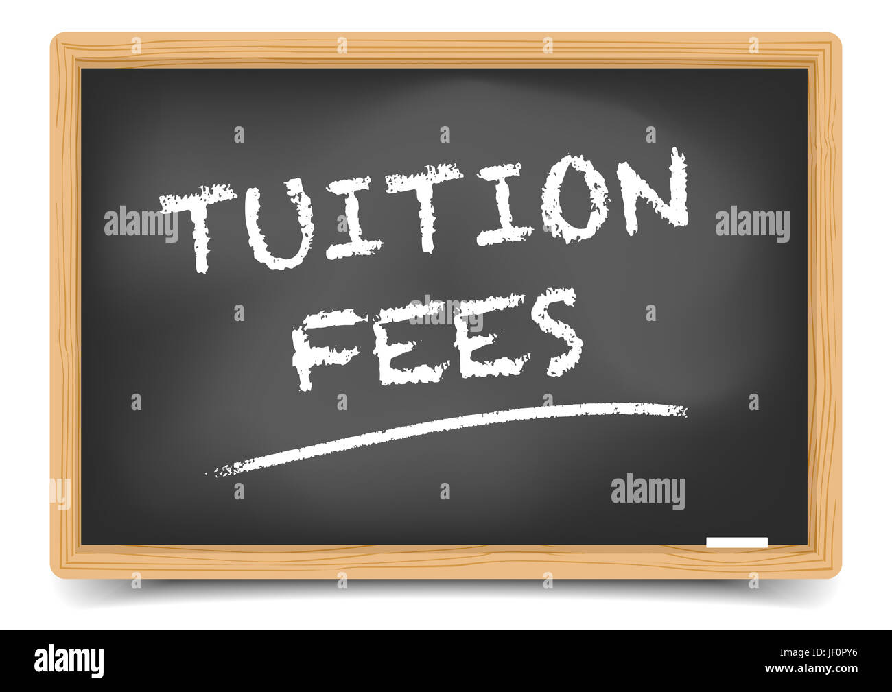 Blackboard Tuition Fees Stock Photo - Alamy